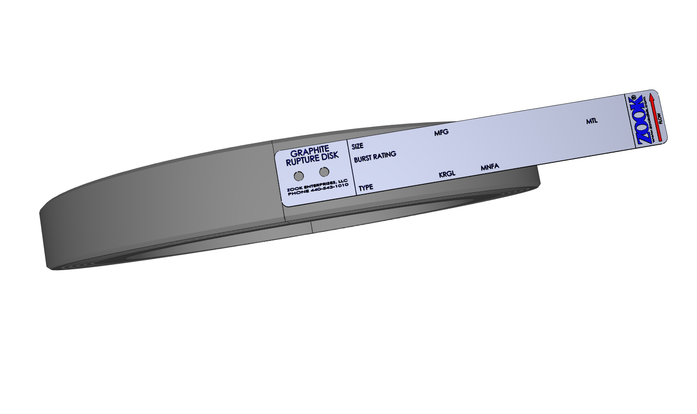 Graphite Step Files - ZOOK Rupture Disks